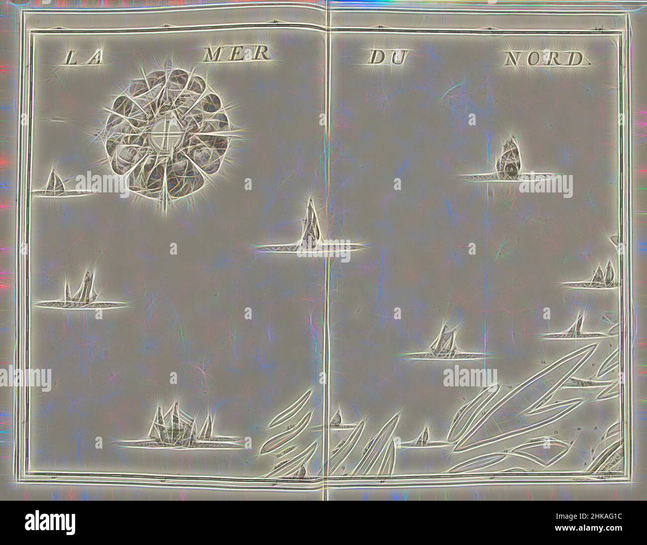 Compass rose in a map hi-res stock photography and images - Alamy