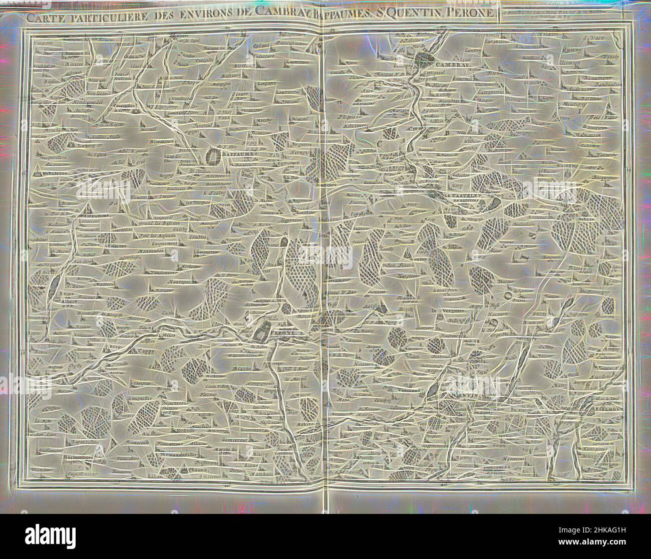 Inspired by Map of Northern France, 1710, Carte particuliere des ...