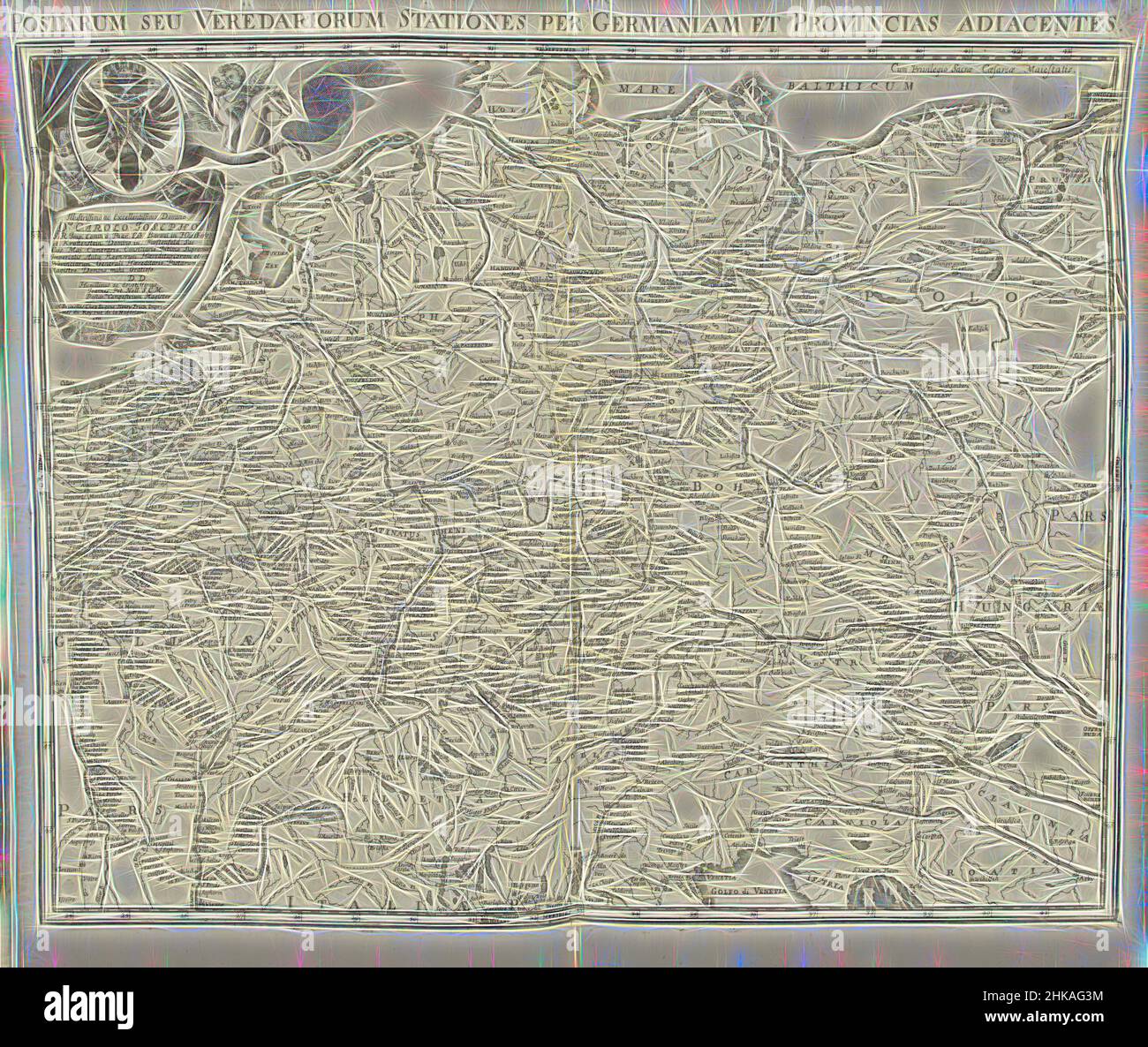 Inspired by Map of the postal routes through the German Empire, 1711 ...