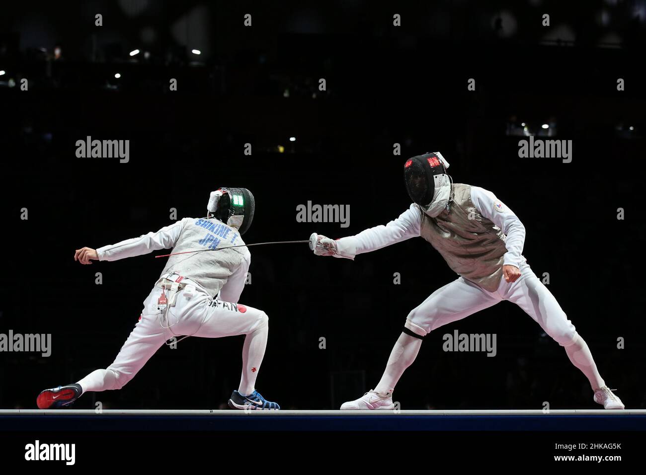 JULY 26th, 2021 - CHIBA, JAPAN: Takahiro Shikine of Japan (left) and ...