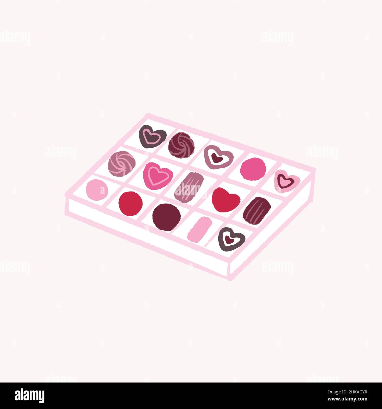 Candies in box Stock Vector Images - Alamy