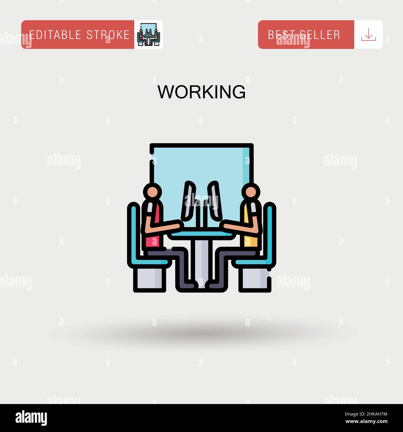 Working Simple vector icon Stock Vector Image & Art - Alamy