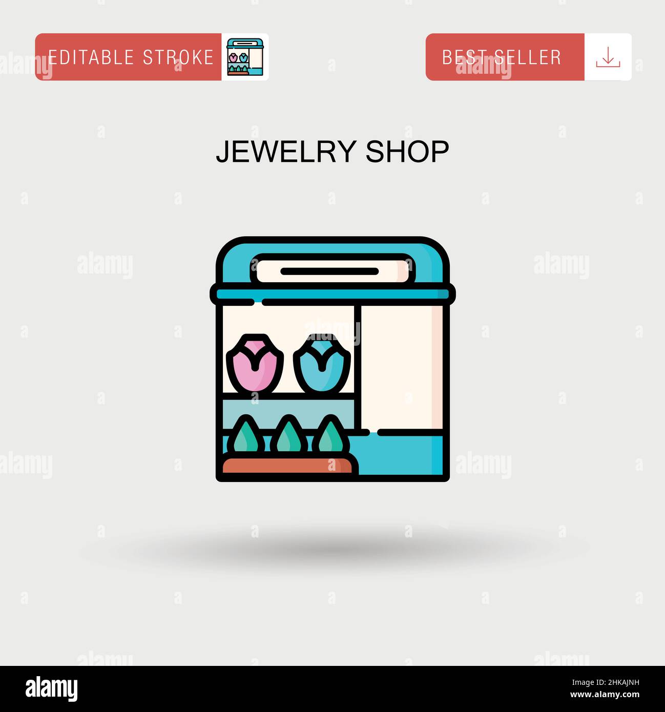 Jewelry shop Simple vector icon Stock Vector Image & Art - Alamy