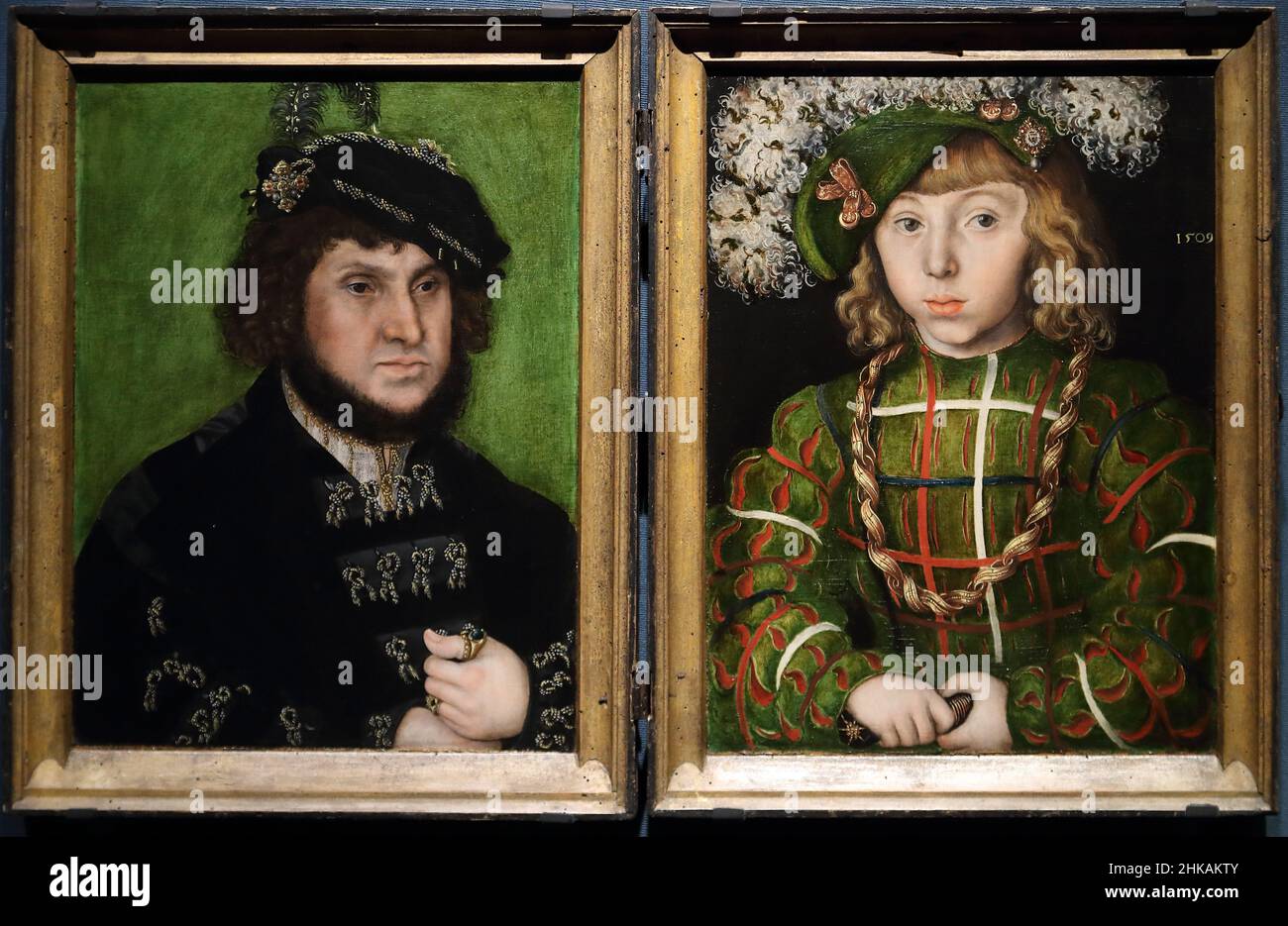 Portraits of Johann the Steadfast and Johann Friedrich the Magnanimus ...