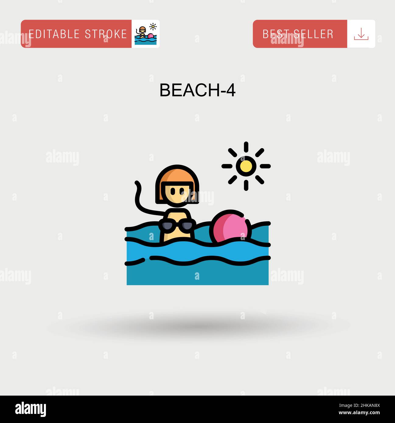 Happy people beach Stock Vector Images - Alamy