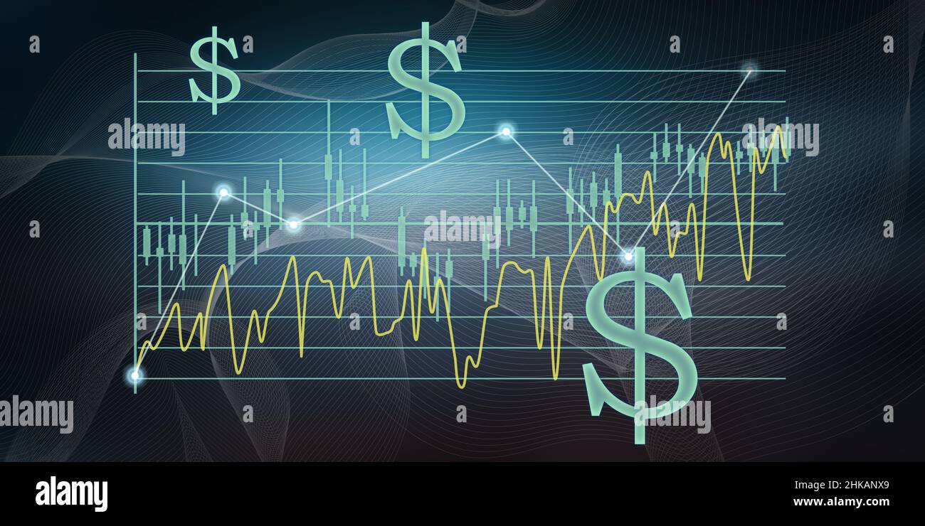 Illustration of a stock exchange concept Stock Photo - Alamy