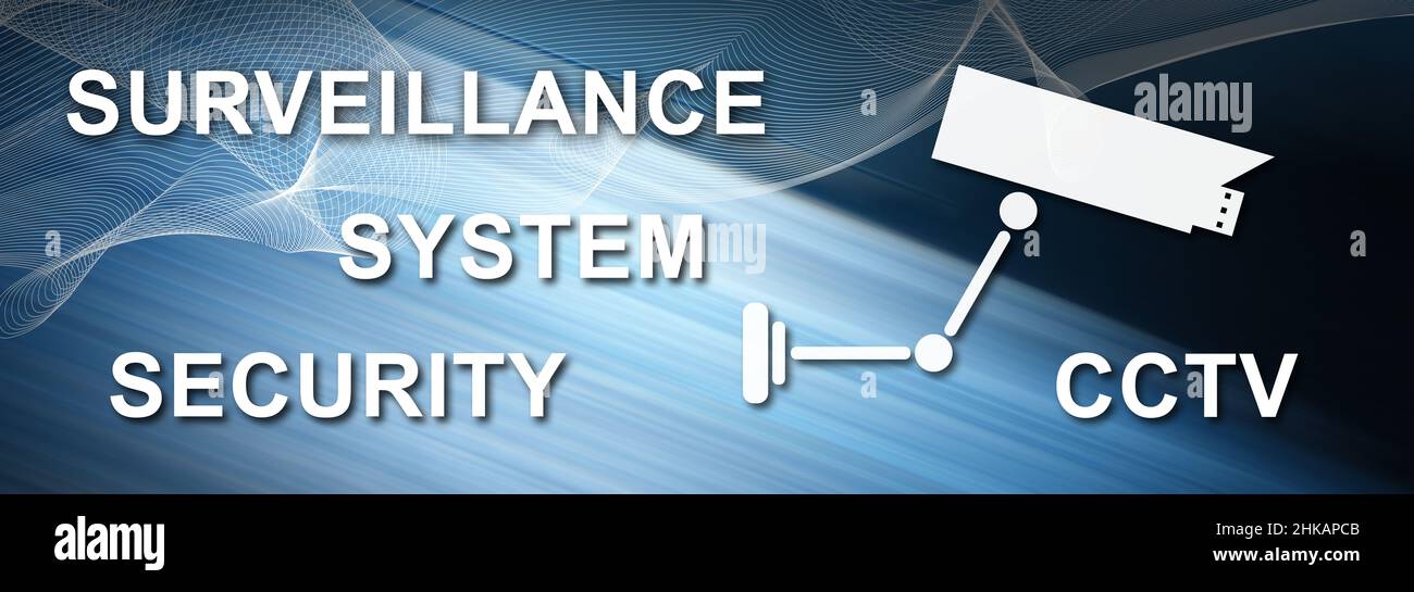 Illustration of a cctv concept Stock Photo - Alamy