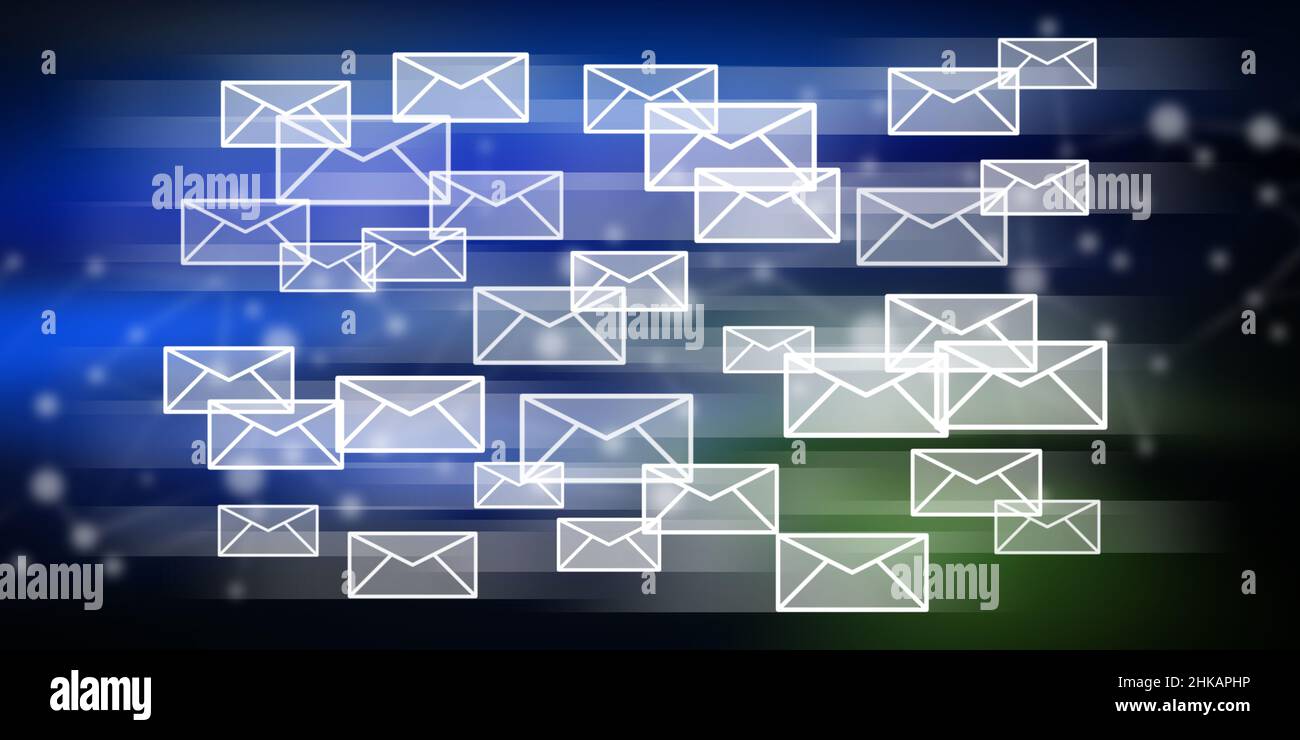 Illustration of an e-mail concept Stock Photo - Alamy