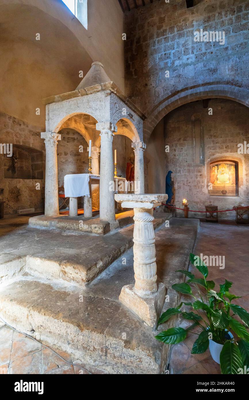 Church of Santa Maria from the XII century, Interior, Ciborium of the ...