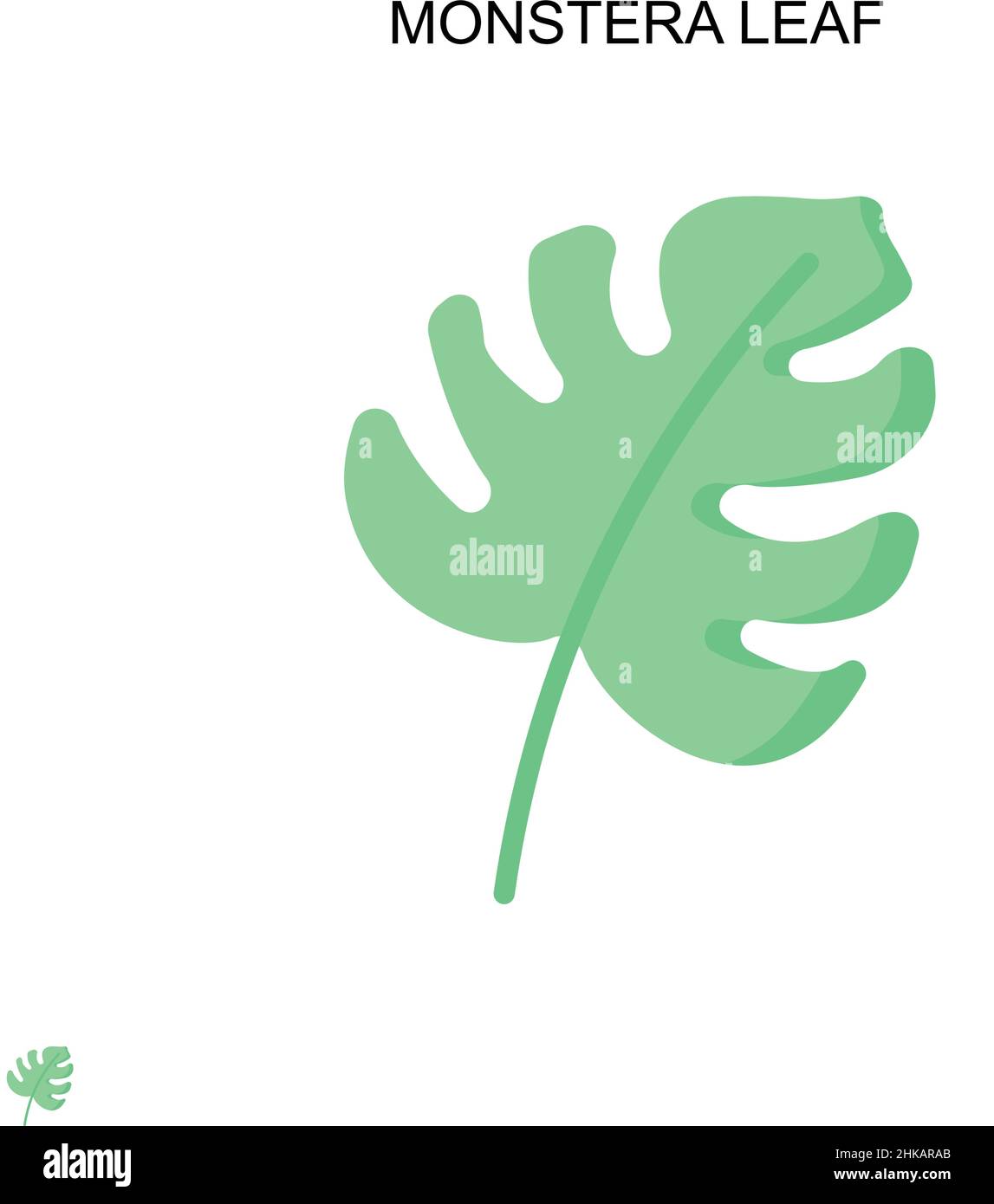 Monstera leaves icon web Stock Vector Images - Alamy