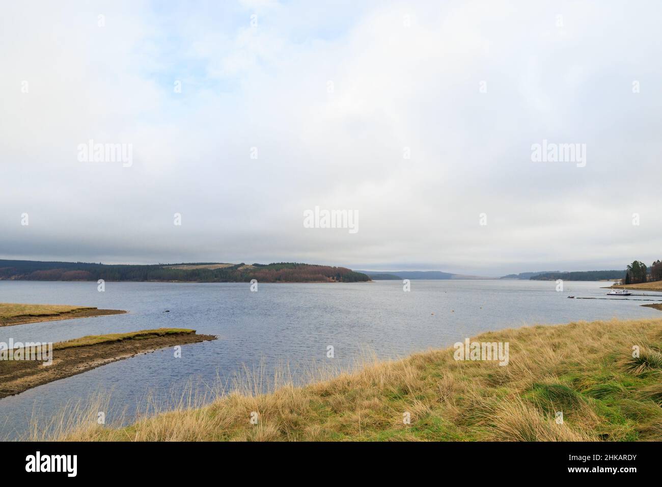 Kielder England: 13th January 2022: Kielder Reservoir view from Rushy ...