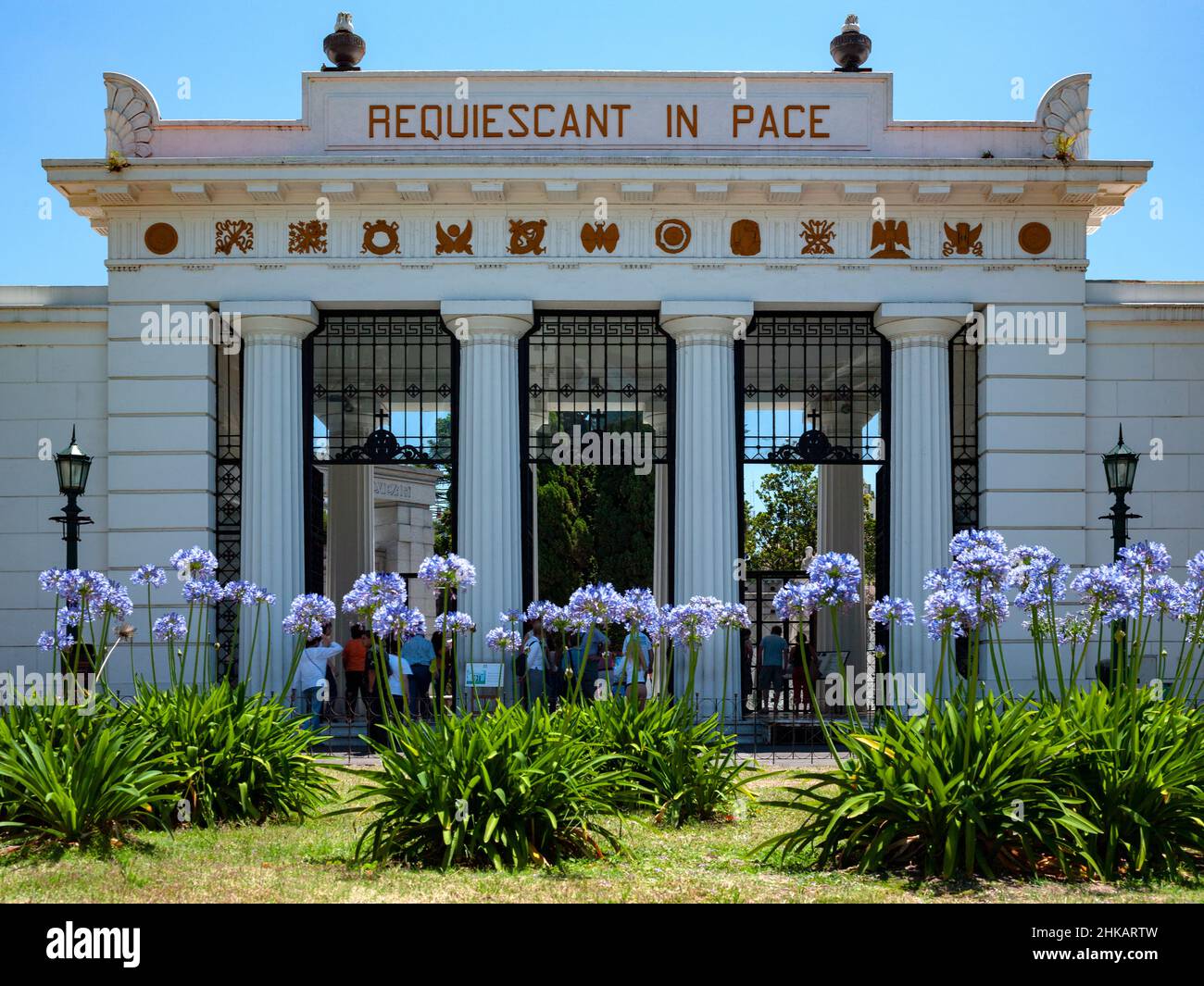 Entrance to the Recoleta Cemetery (Cementerio de la Recoleta) in Buenos ...