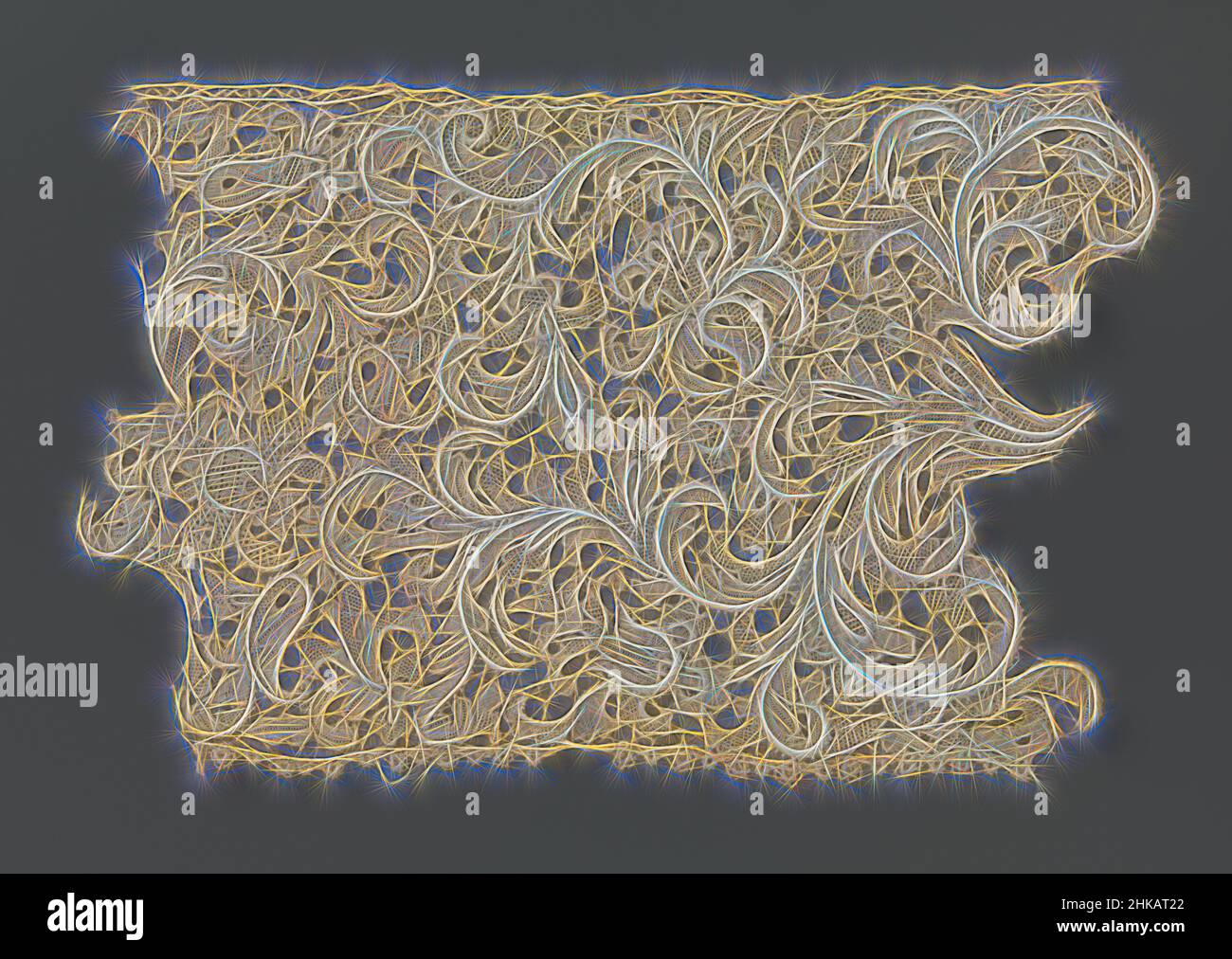 Inspired by Strip of needlepoint lace with asymmetrical acanthus leaves ...