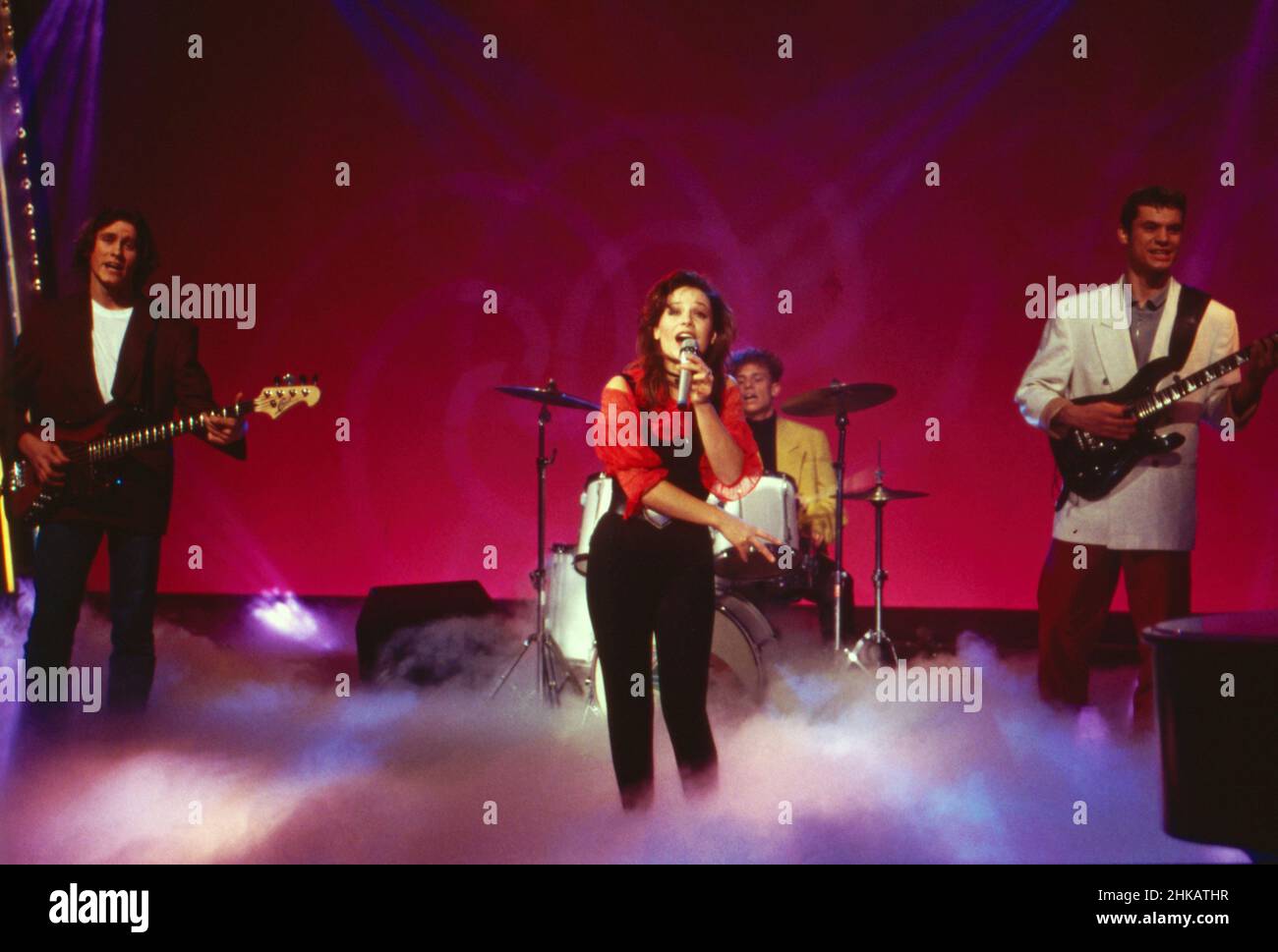 Michelle, deutsche Schlagersängerin bei einem Auftritt, Deutschland ...