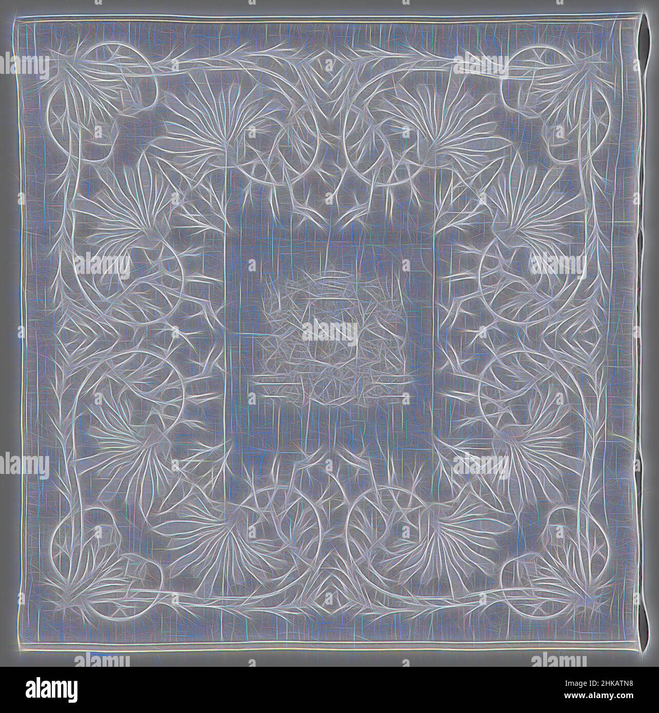 Inspired by Finger cloth of linen damask with marguerite design and in ...