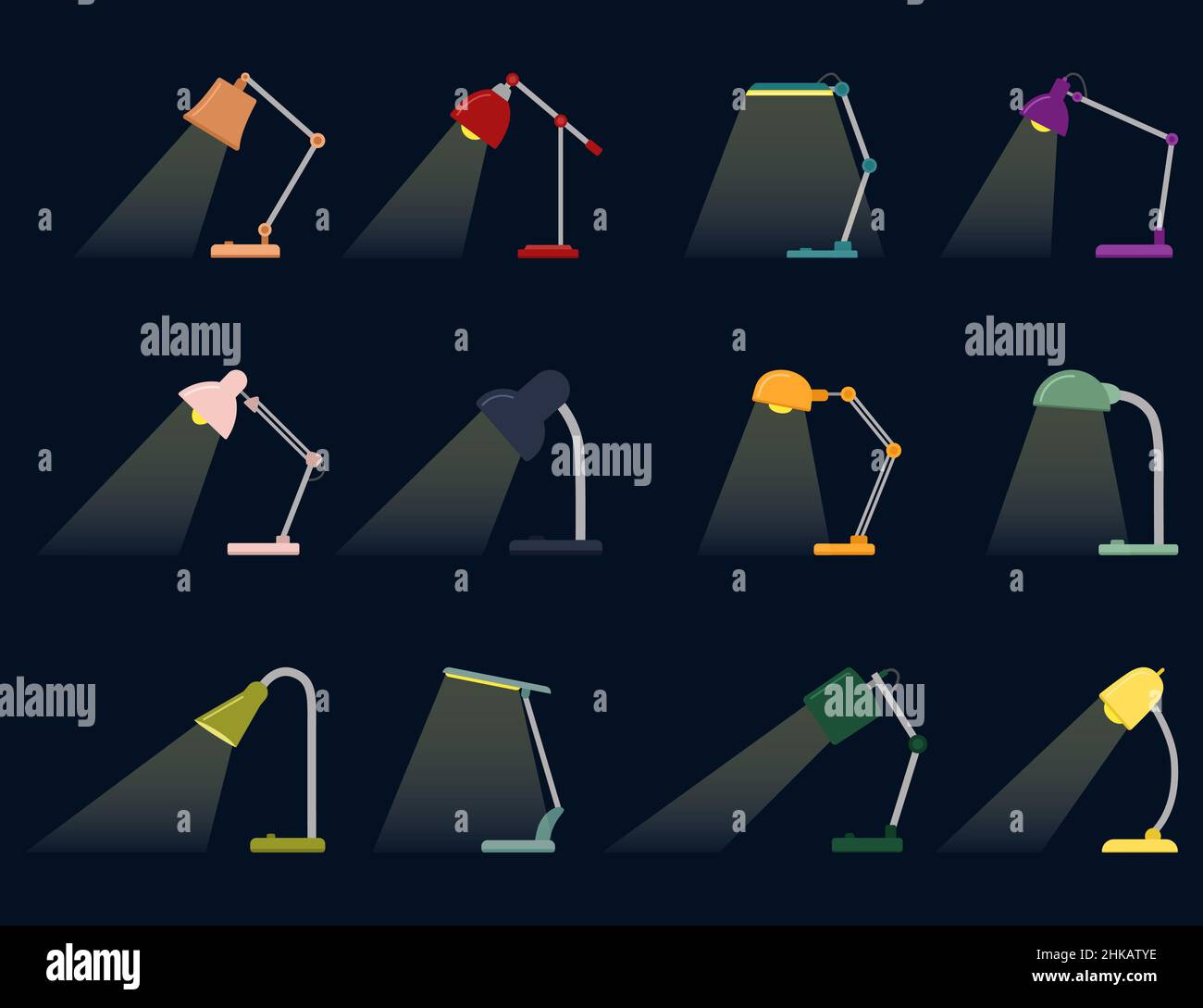 Electric light on table Stock Vector Images - Alamy