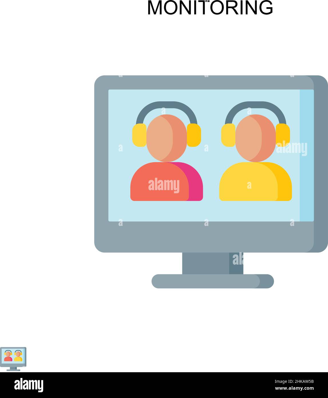 Monitoring icon hi-res stock photography and images - Alamy