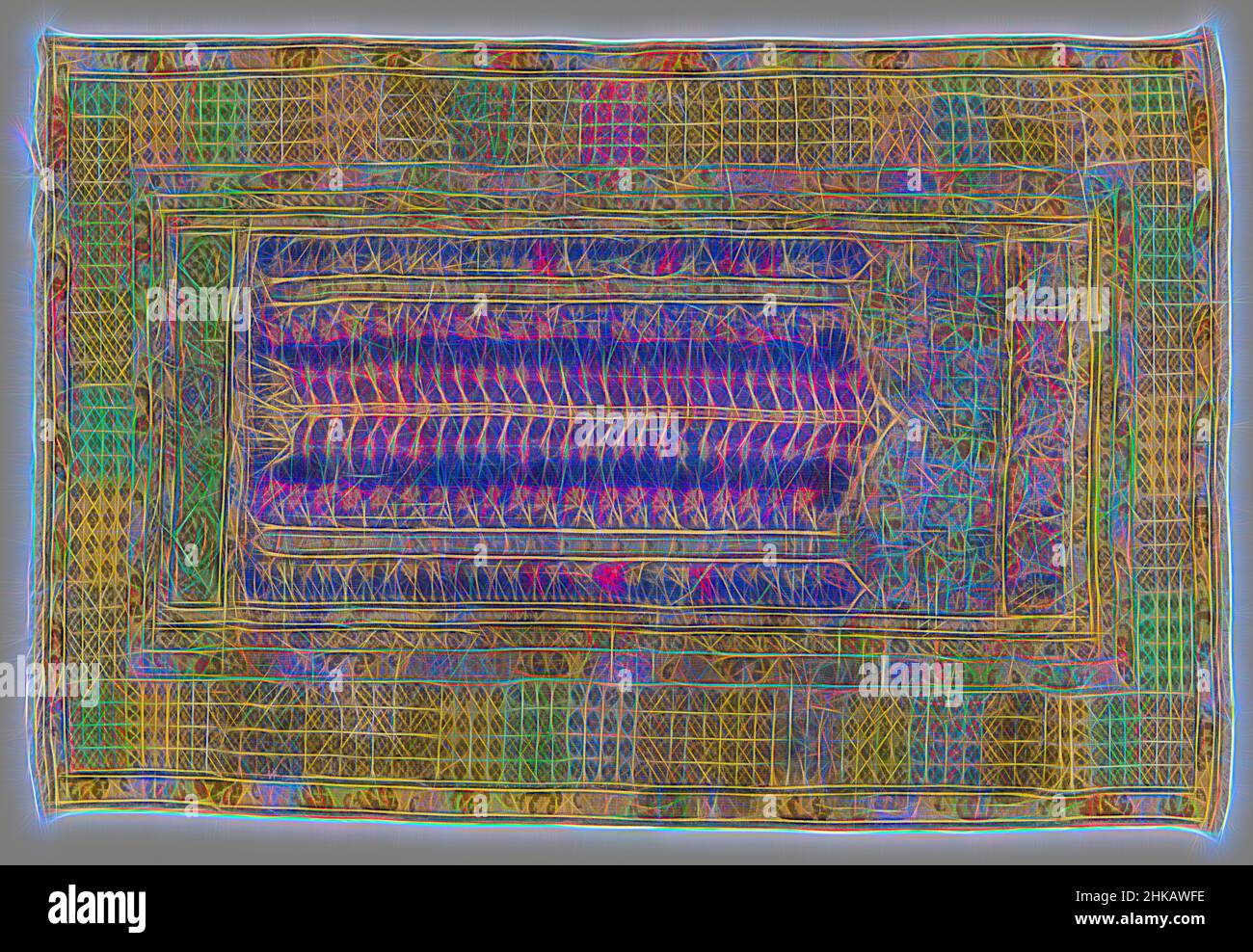 Inspired by Prayer rug, so called column prayer rug with two transverse ...