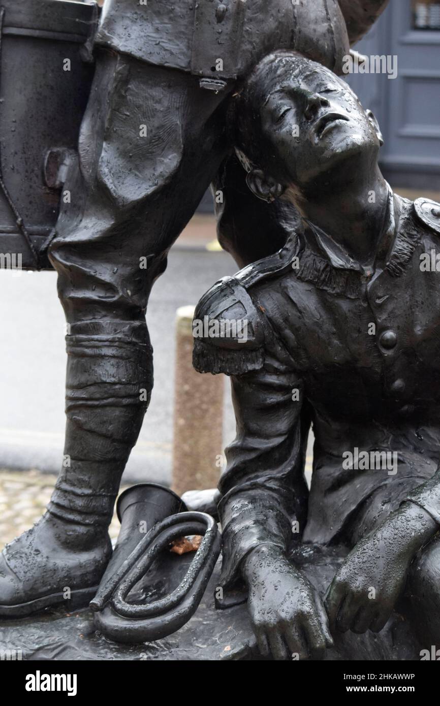 Little drummer boy statue, by Arnold, Earl of Albemarle, Shire Hall ...