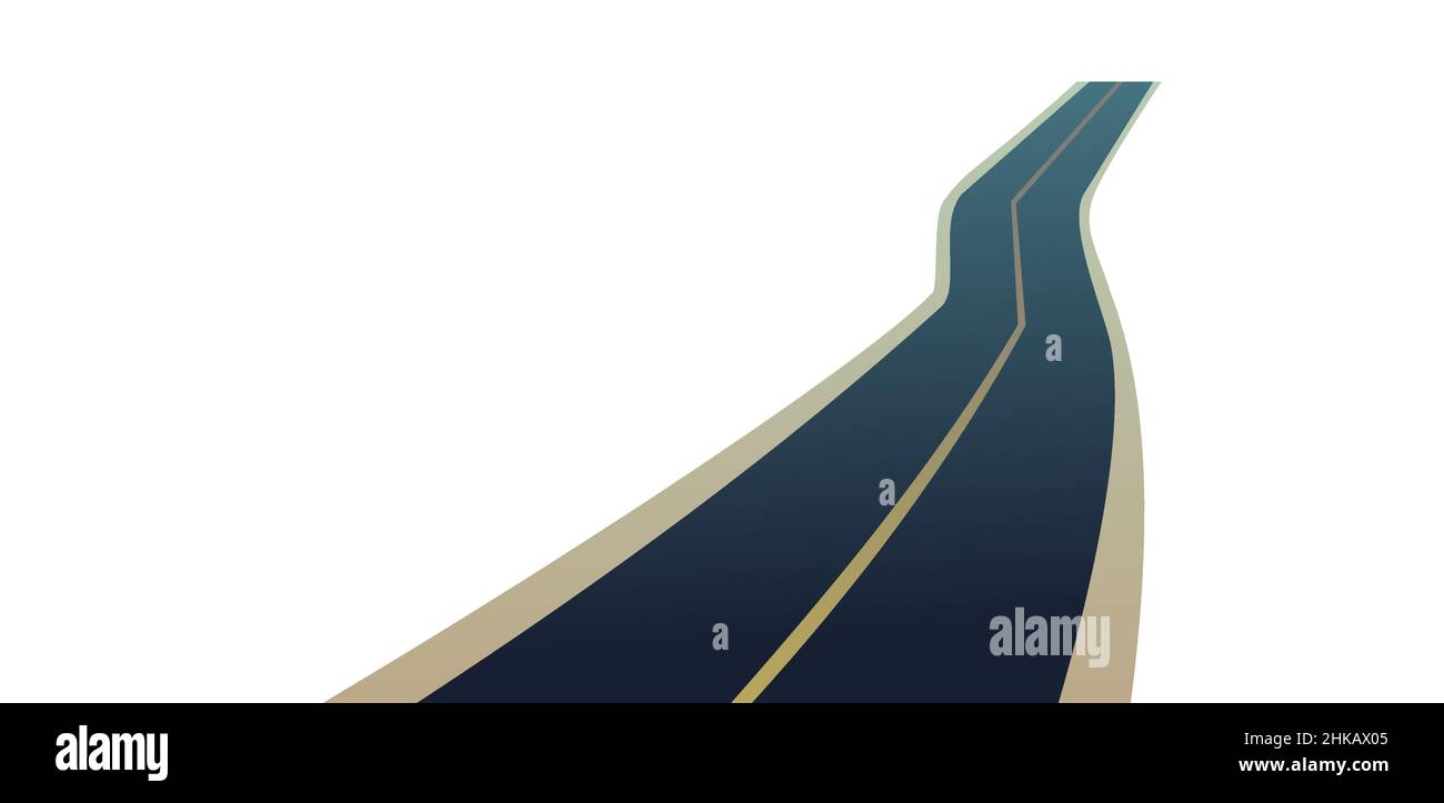 Good asphalt road. Quality modern empty highway. Suburban intercity ...