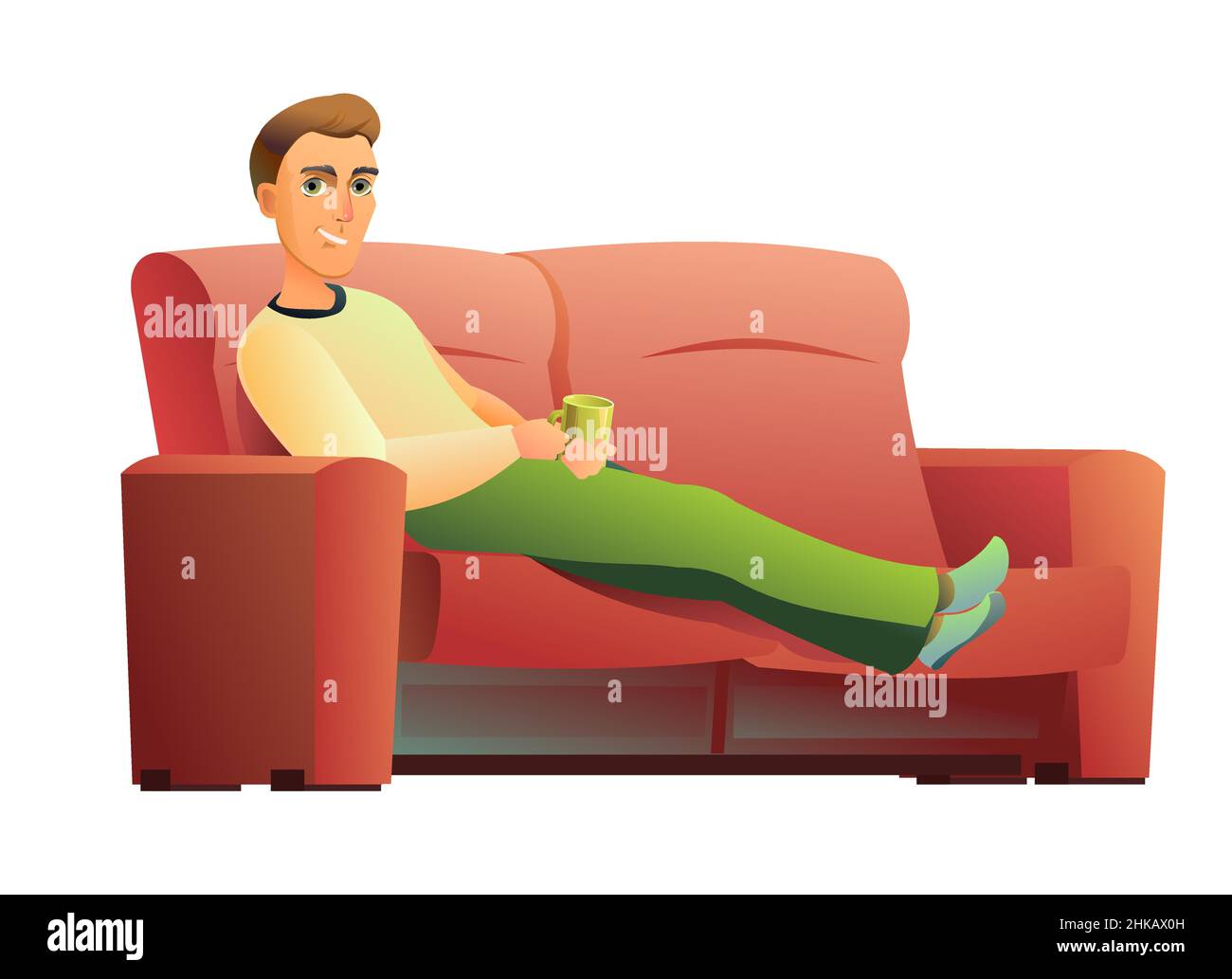 Resting model Stock Vector Images - Alamy