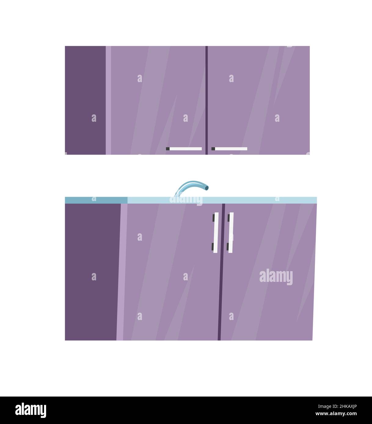 Kitchen cabinet cartoon hi-res stock photography and images - Alamy