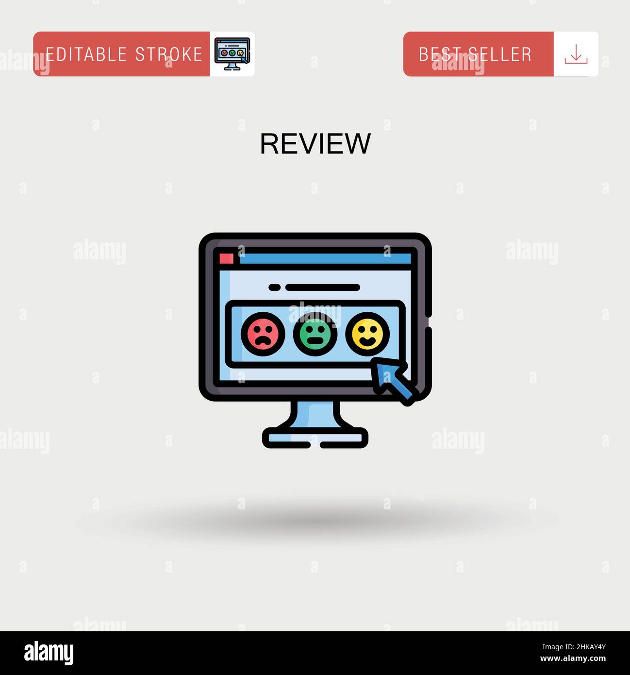 Review Simple vector icon Stock Vector Image & Art - Alamy