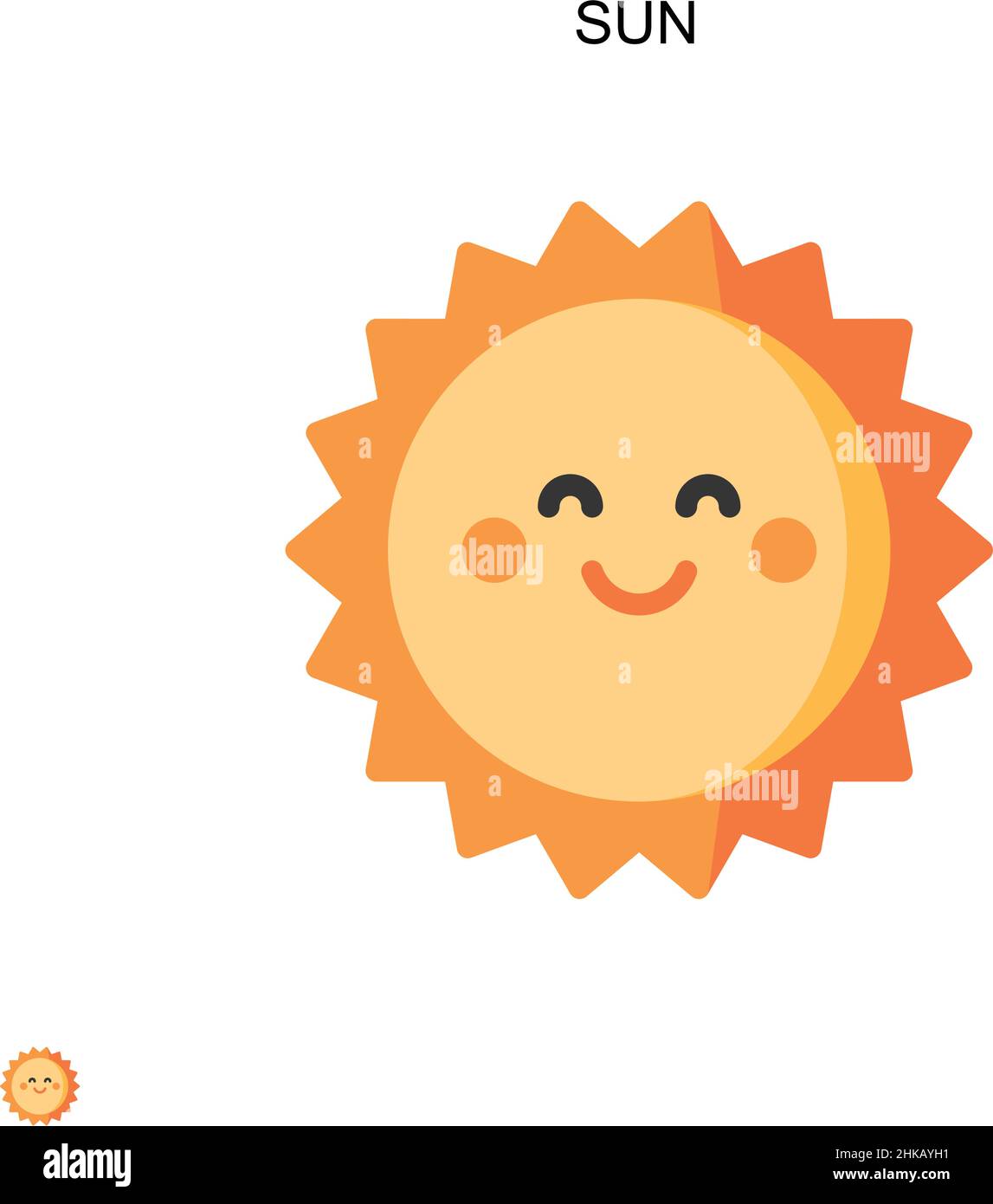 Sun Simple Vector Icon Illustration Symbol Design Template For Web Mobile Ui Element Stock