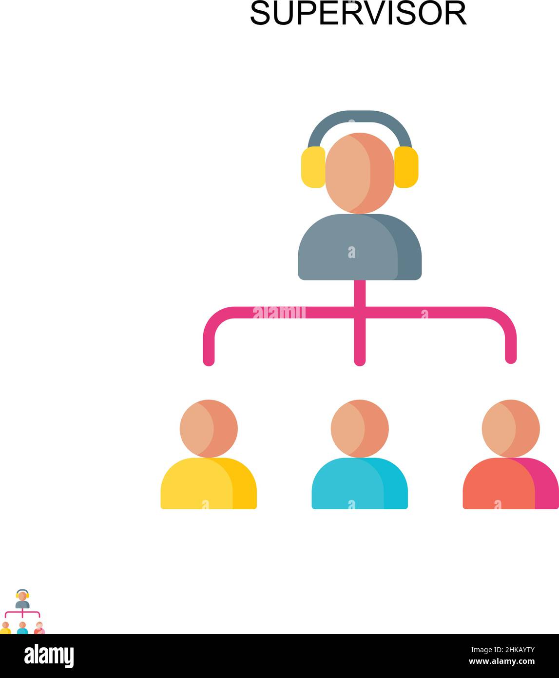 Factory supervisor talking Stock Vector Images - Alamy