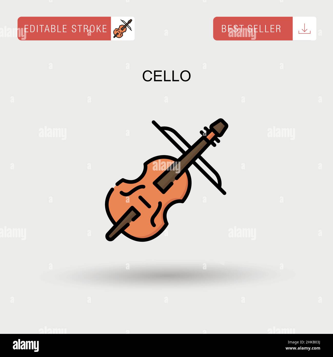 Cello symbol hi-res stock photography and images - Alamy