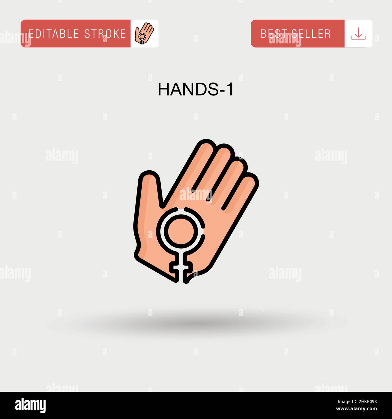 Human hands 1 person Stock Vector Images - Alamy
