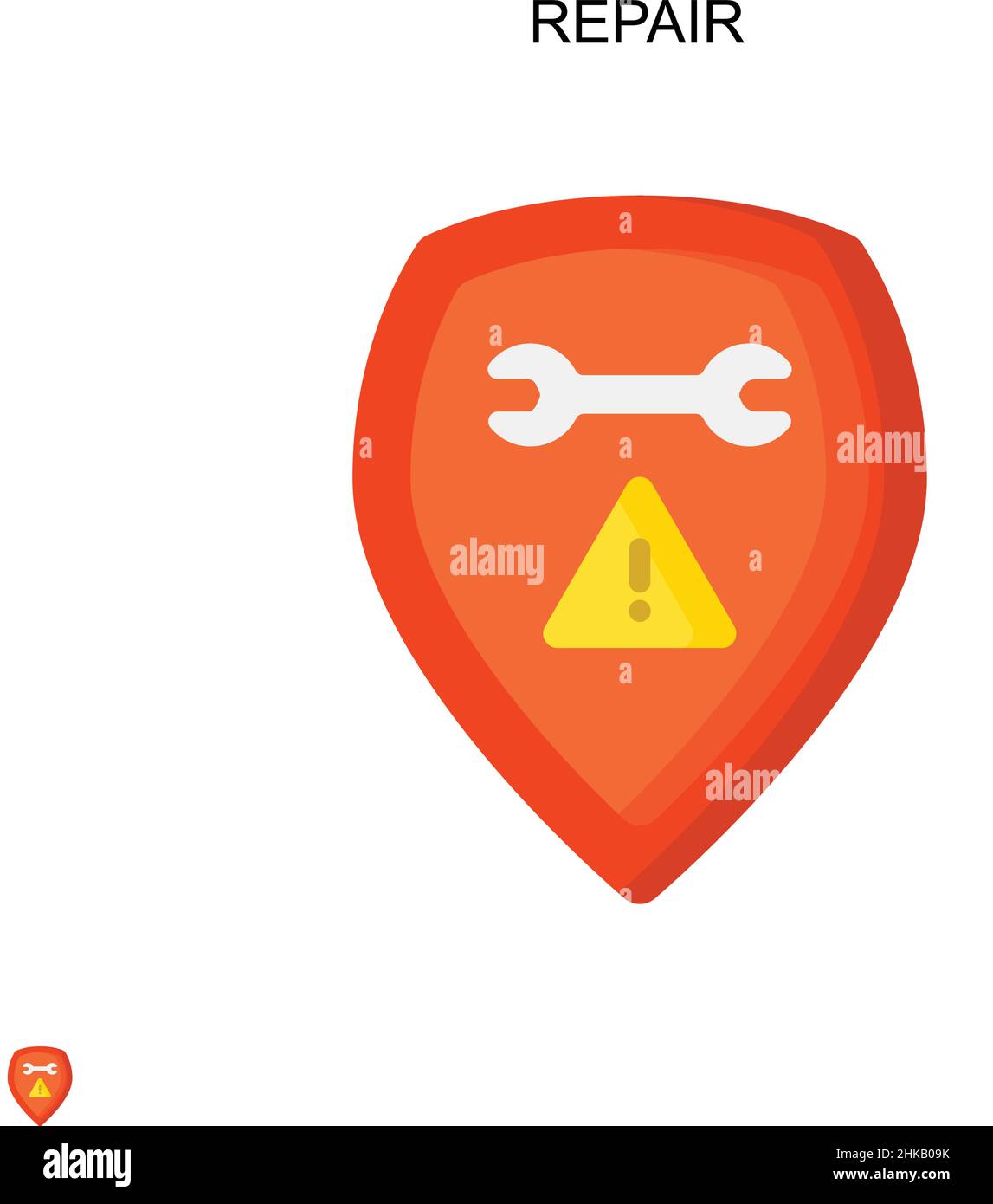 Repair Simple vector icon. Illustration symbol design template for web ...