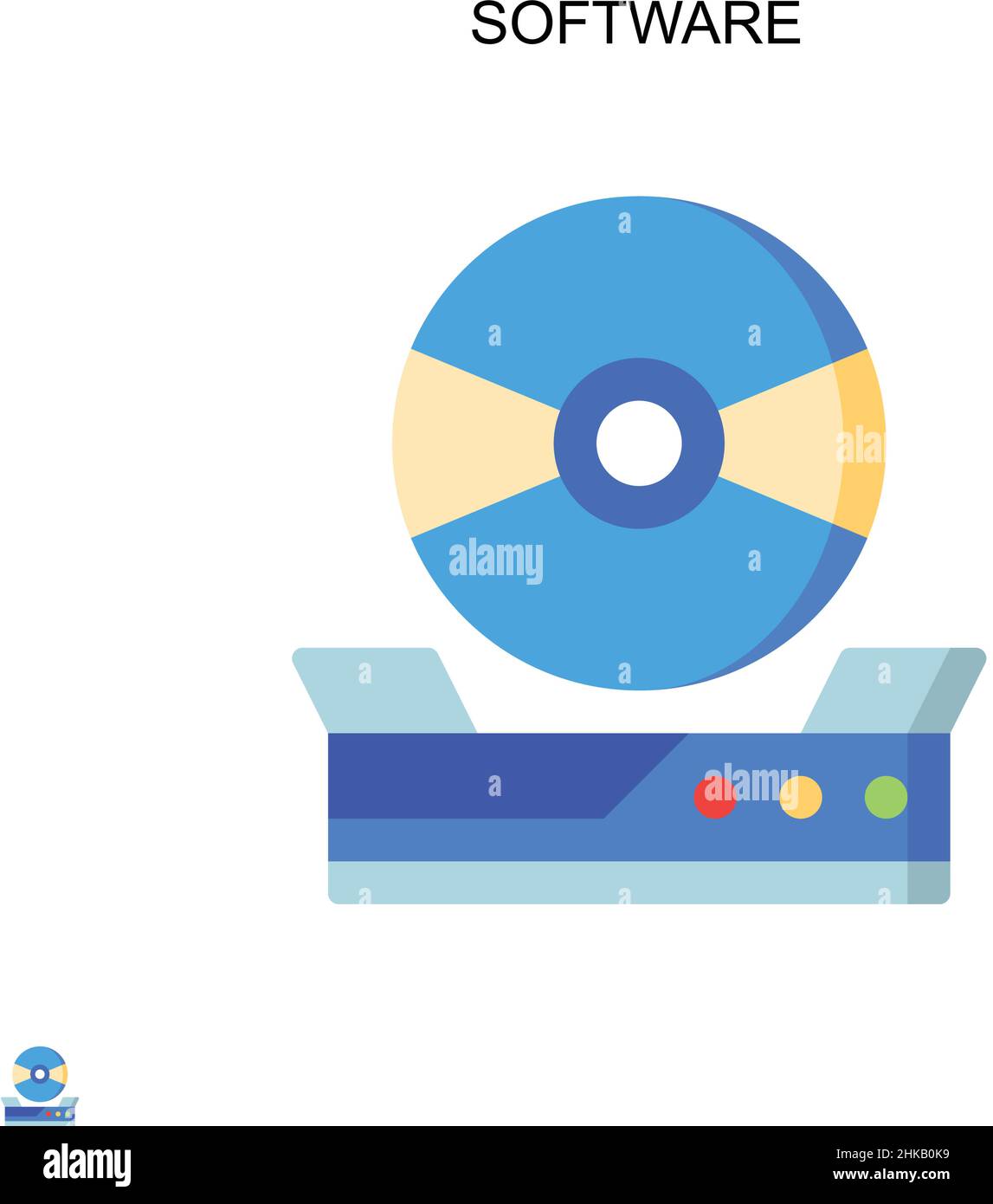 Software Simple vector icon. Illustration symbol design template for ...