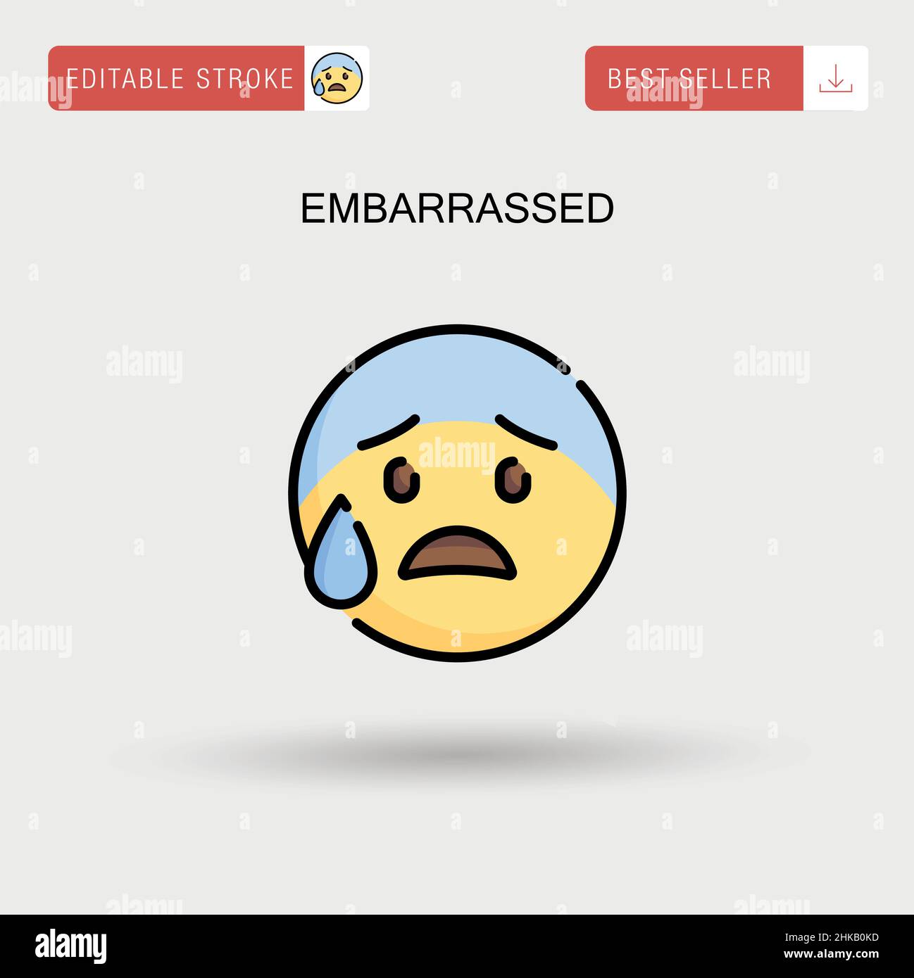 Embarrassed woman illustration hi-res stock photography and images - Alamy