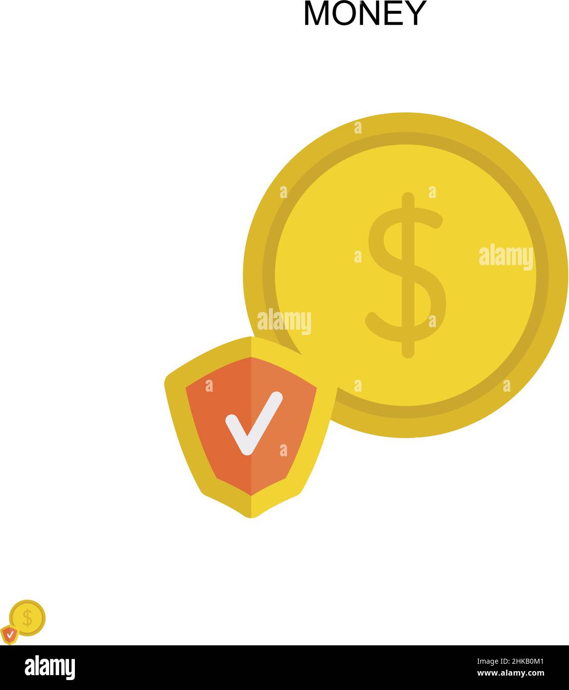 Money Simple vector icon. Illustration symbol design template for web ...