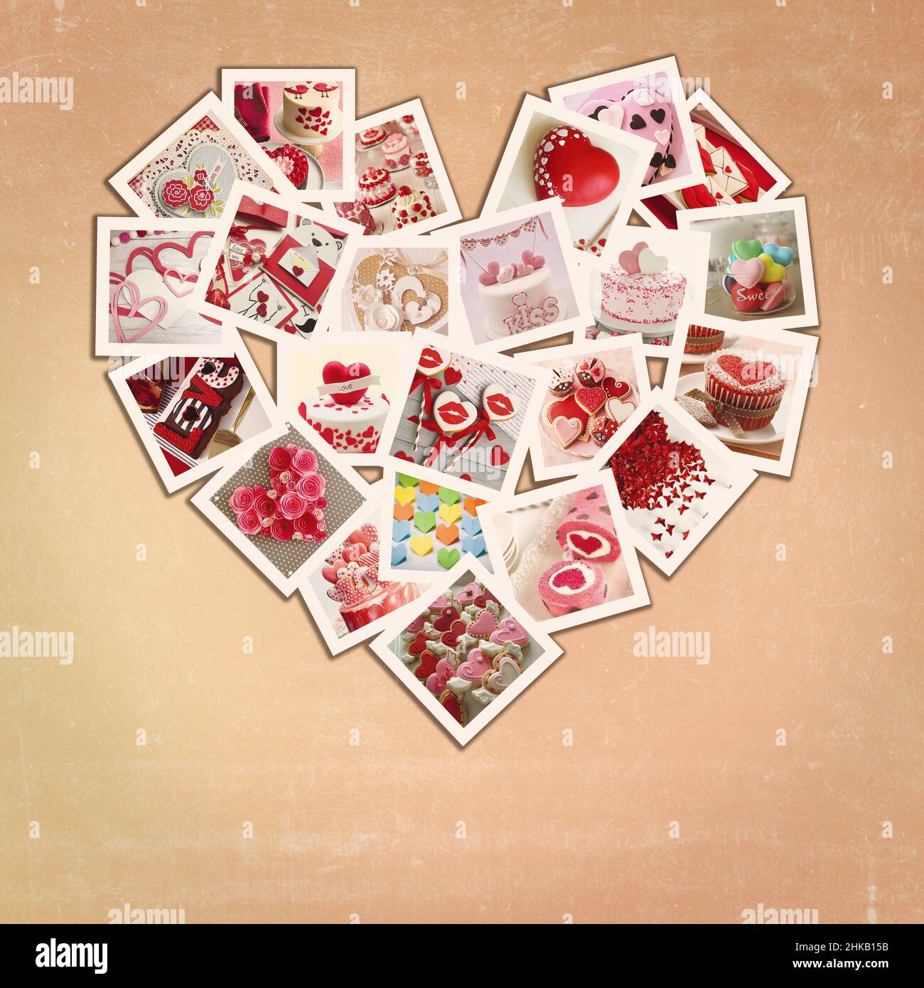Colorful heart collage hi-res stock photography and images - Alamy