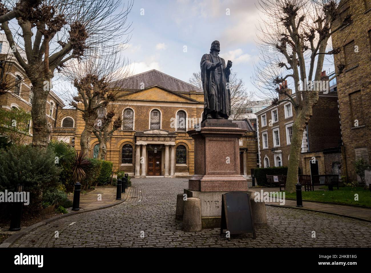 Wesley's Chapel, a Methodist church opened in 1778. The site now ...