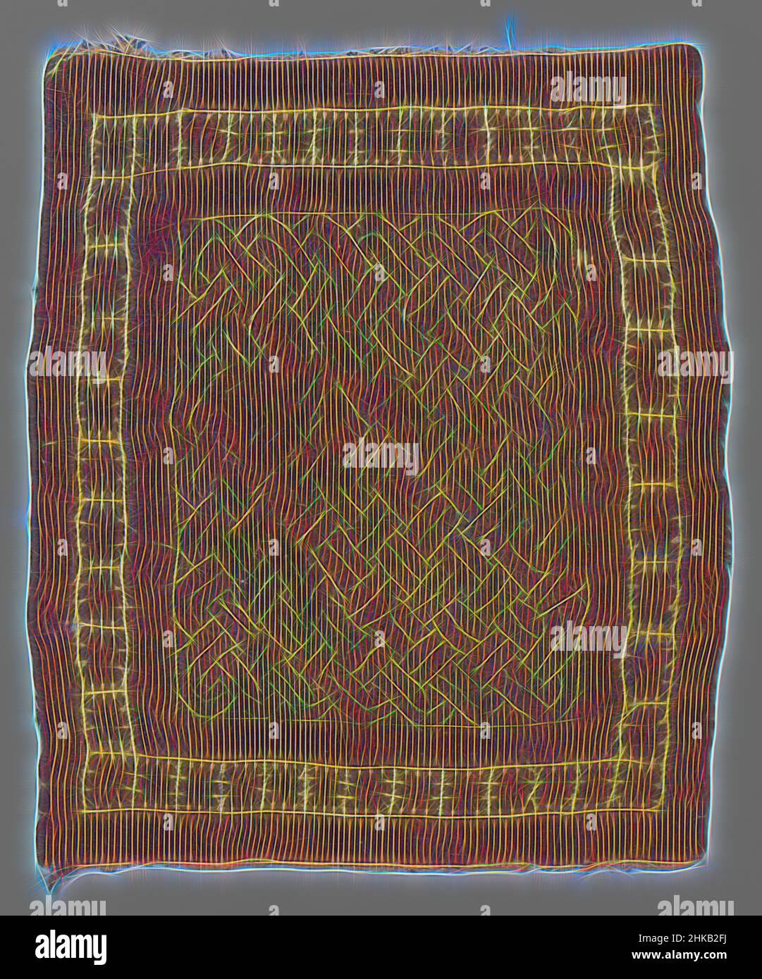 Inspired by Tabula, Tabula in linen warp and wool weft. On brown purple ...