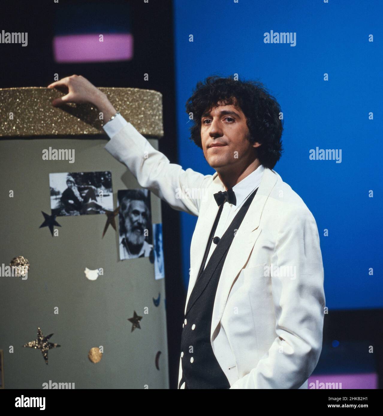 Disco ZDF Musiksendung, Moderator Ilja Richter, 1982. Disco, ZDF TV ...