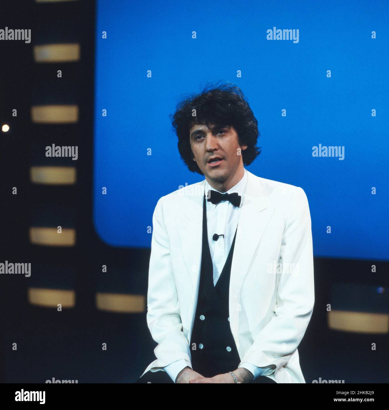 Disco ZDF Musiksendung, Moderator Ilja Richter, 1982. Disco, ZDF TV ...