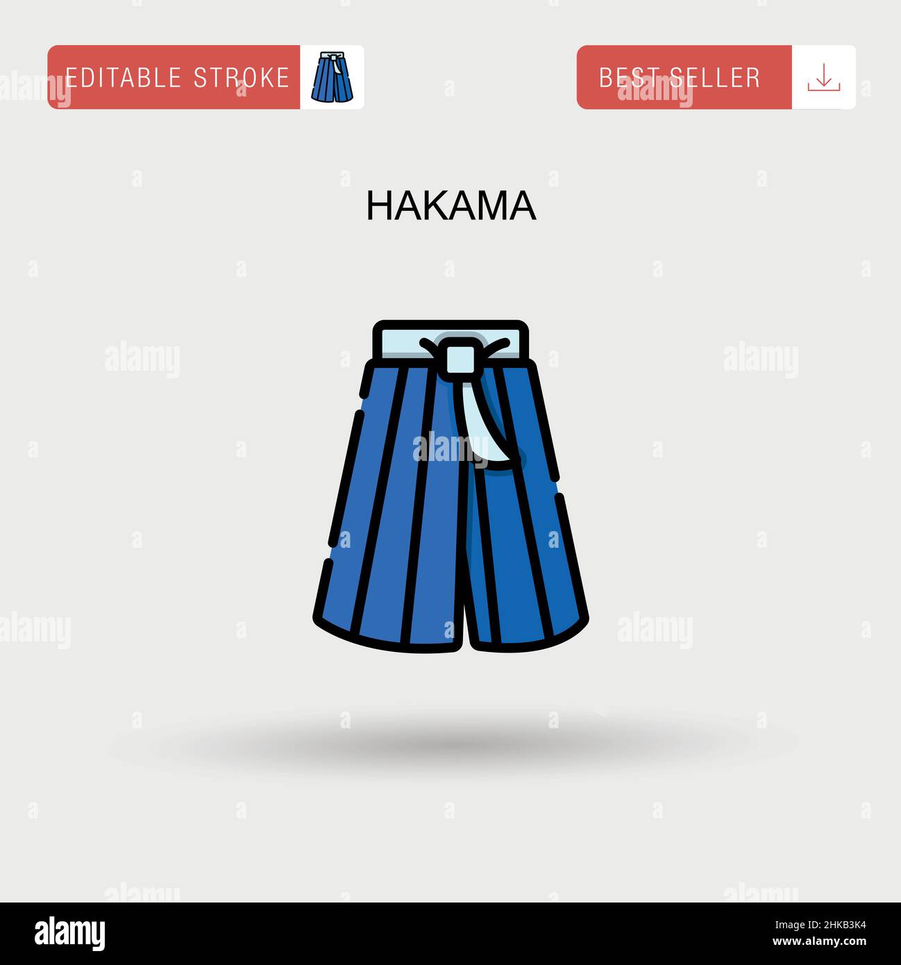 Hakama Simple vector icon Stock Vector Image & Art - Alamy