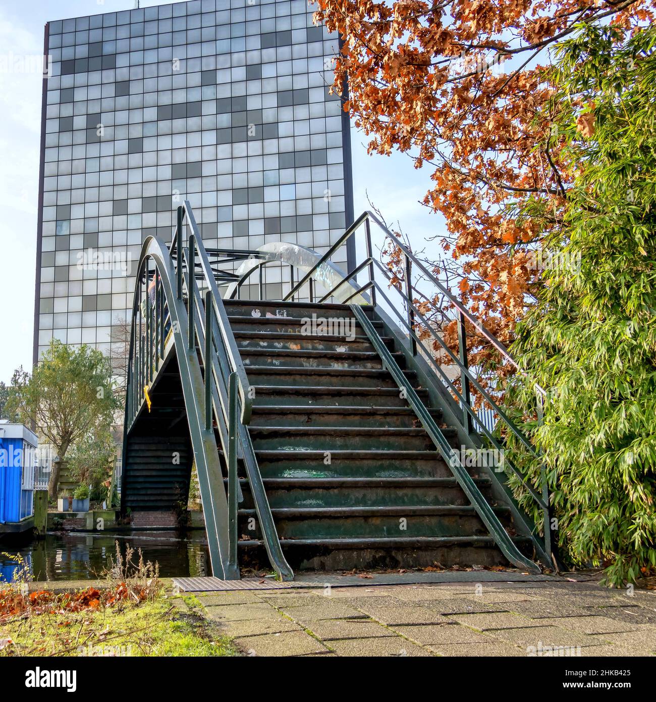 Iron pedestrian bridge from 1930 Stock Photo - Alamy