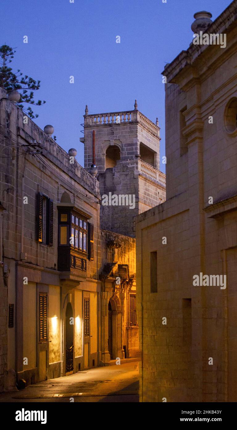 Main Street Lija, Malta Stock Photo - Alamy