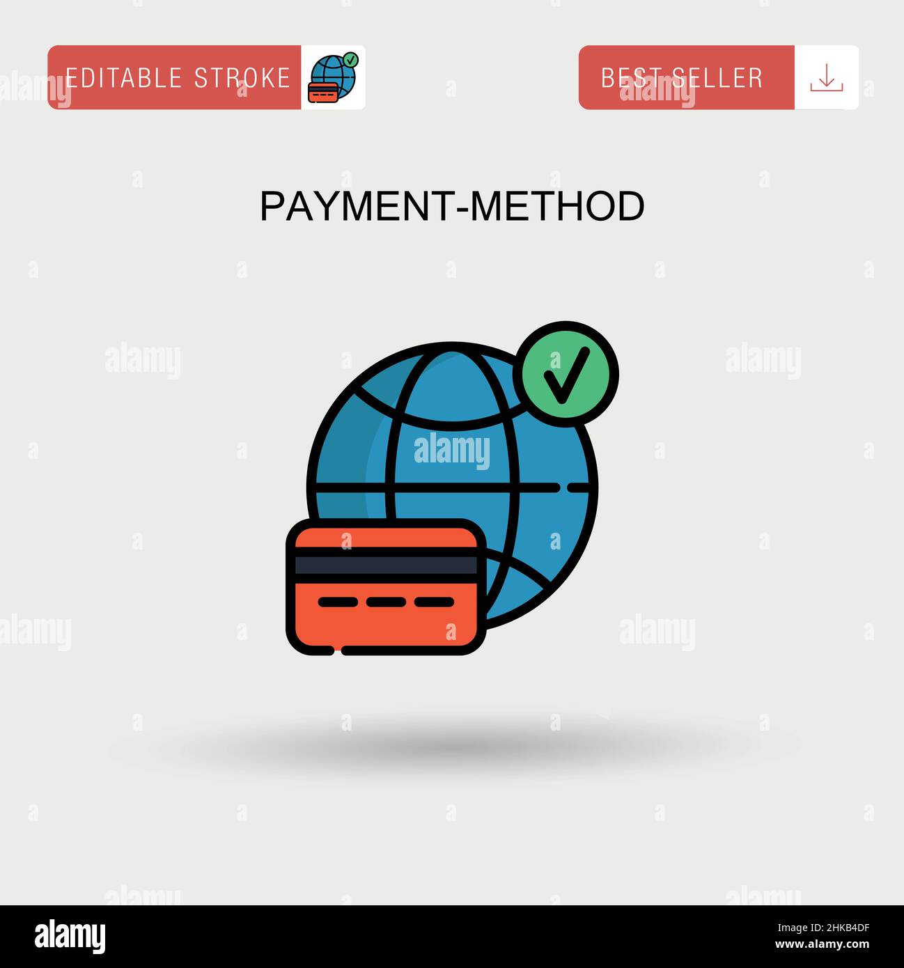 Payment-method Simple vector icon Stock Vector Image & Art - Alamy