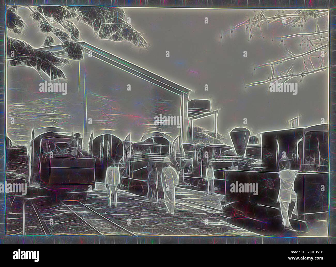 Inspired by Locomotives, Locomotives at the factory building or station ...