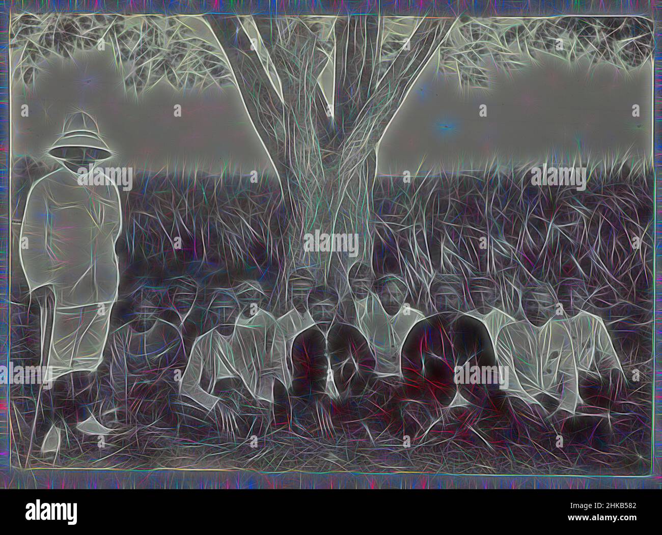 Inspired by Overseer with workers, A European overseer standing near a ...