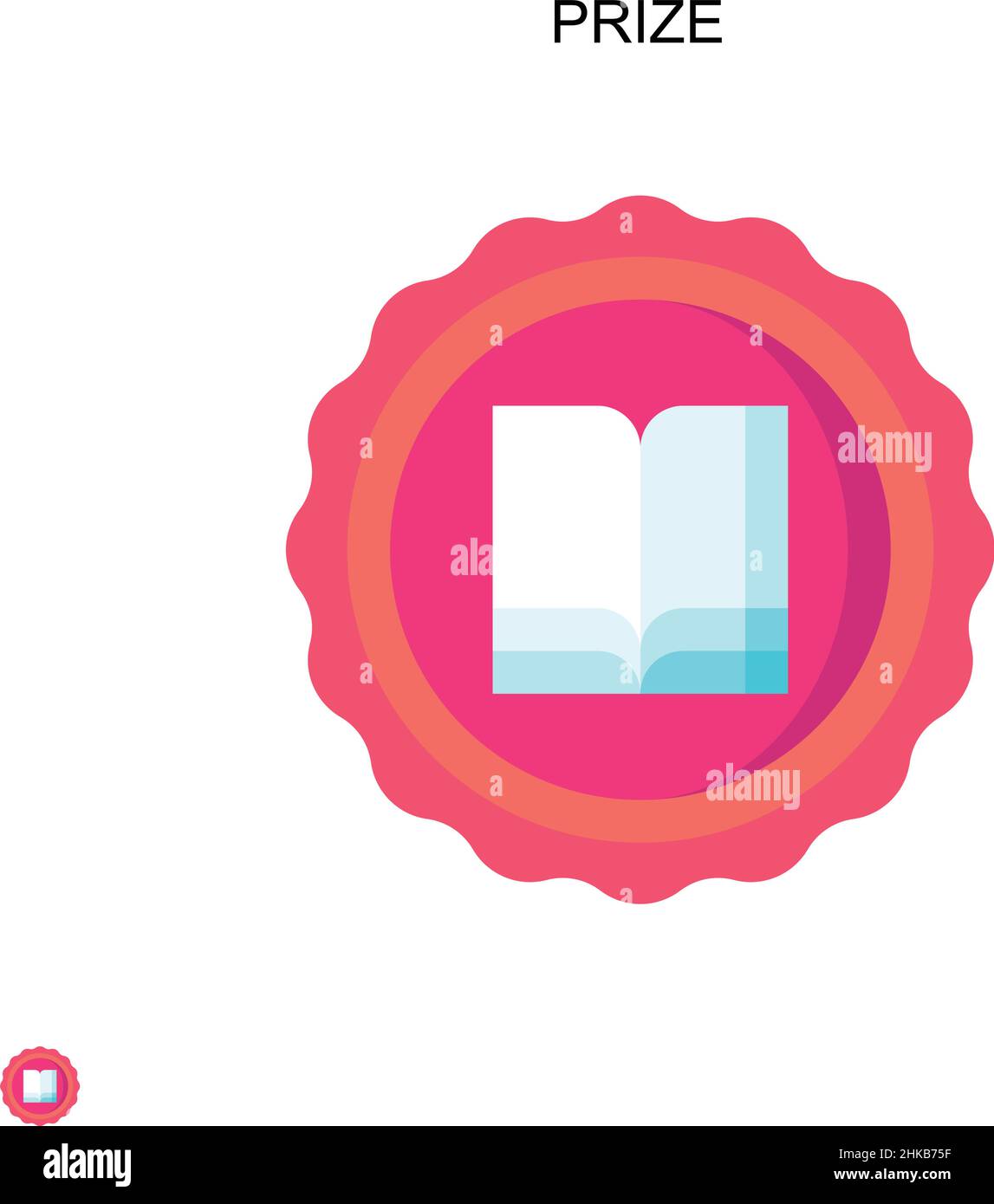 Prize Simple vector icon. Illustration symbol design template for web ...