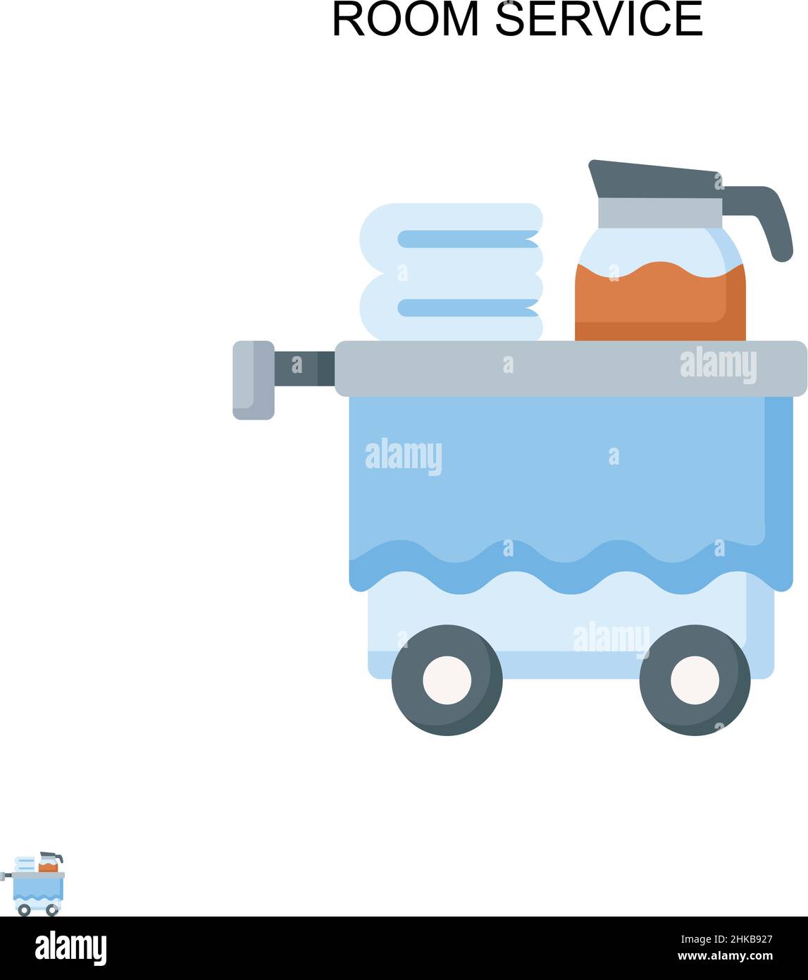 Room service Simple vector icon. Illustration symbol design template ...