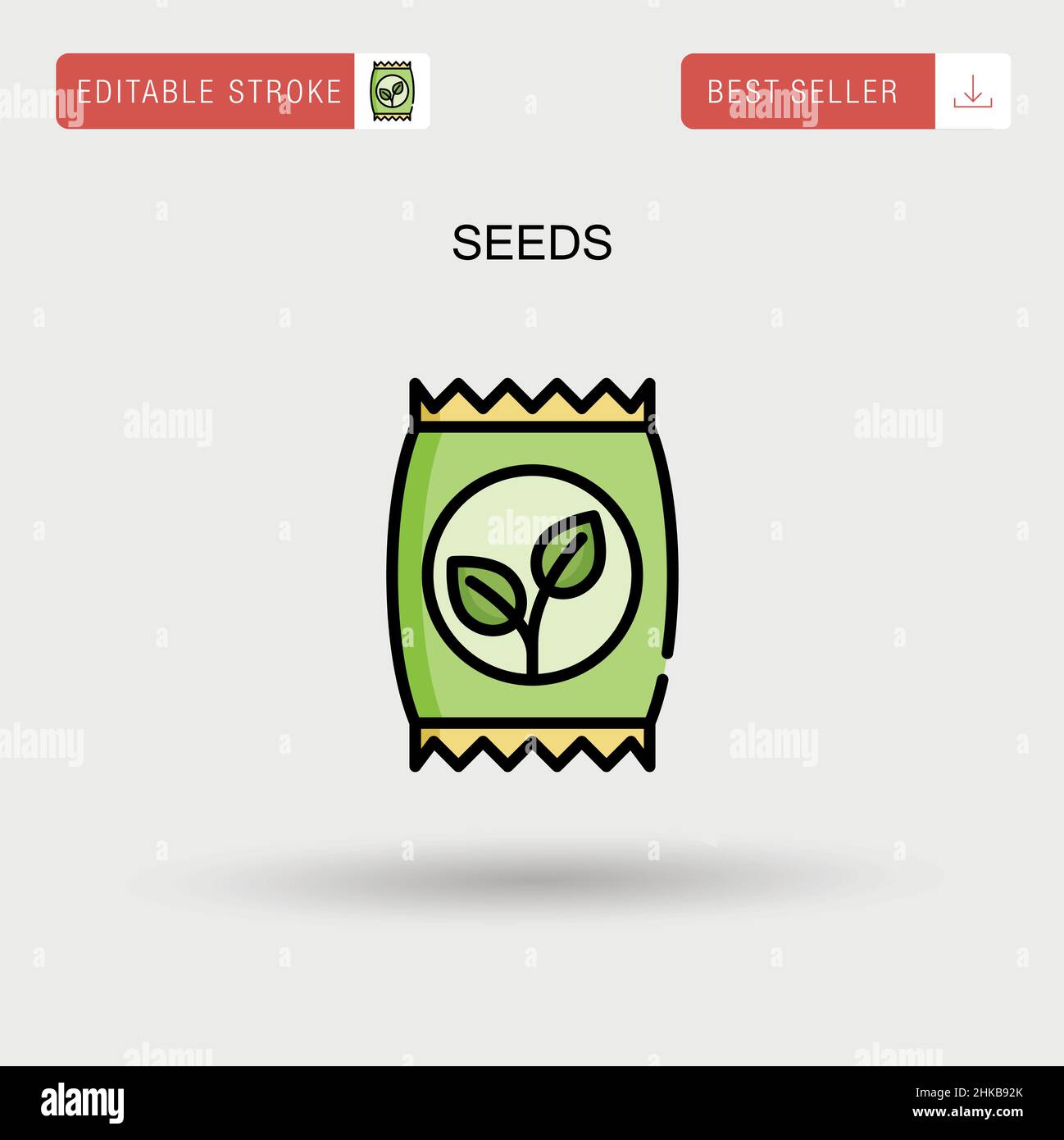 Seeds Simple vector icon Stock Vector Image & Art - Alamy