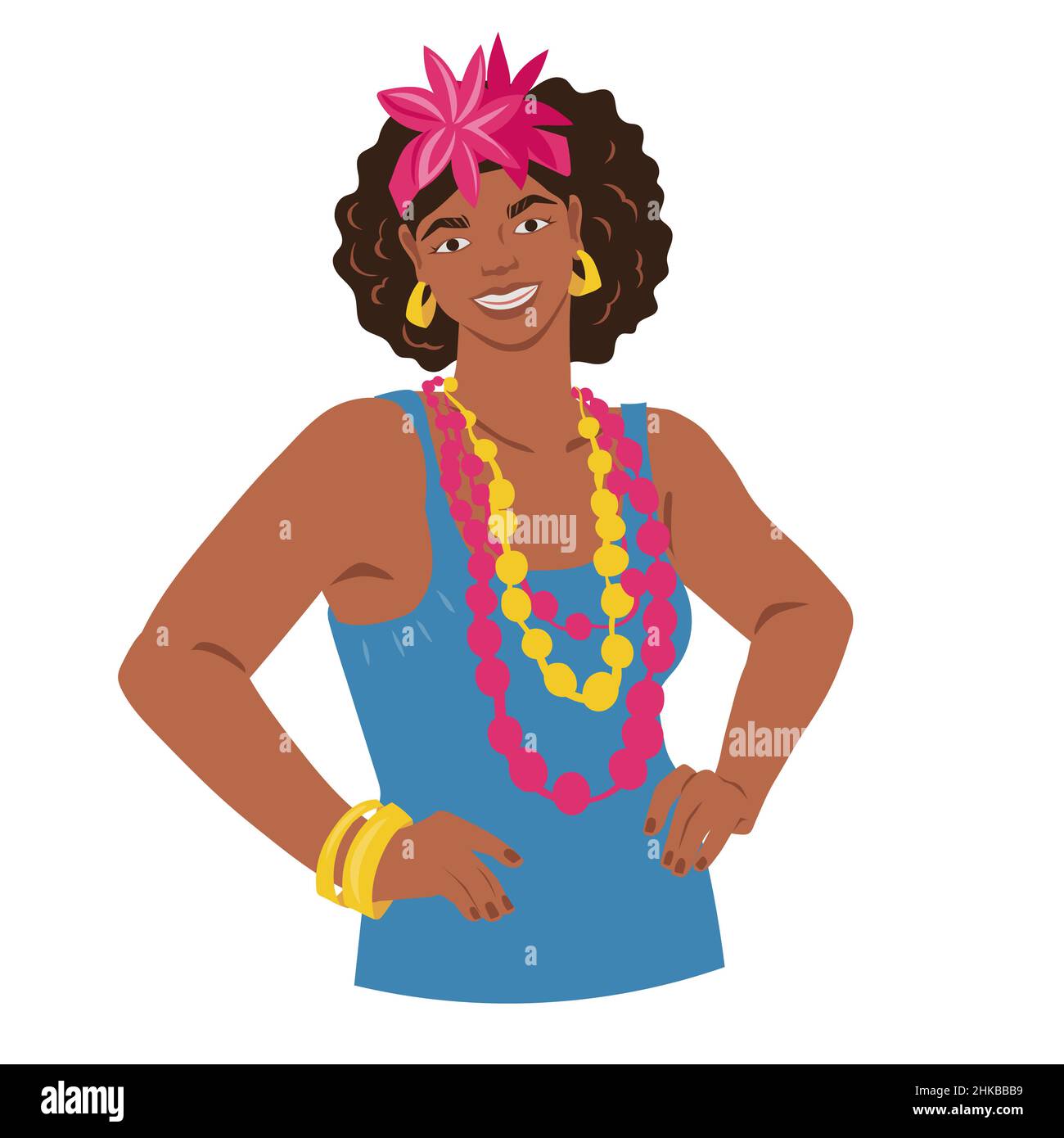 Cuban young woman, portrait of a young Hispanic girl. Cuban ethnic ...